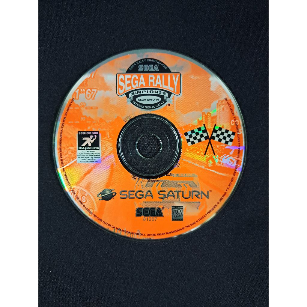 Sega Rally Championship Americano Sega Saturn. Só Disco Original - Faz ...