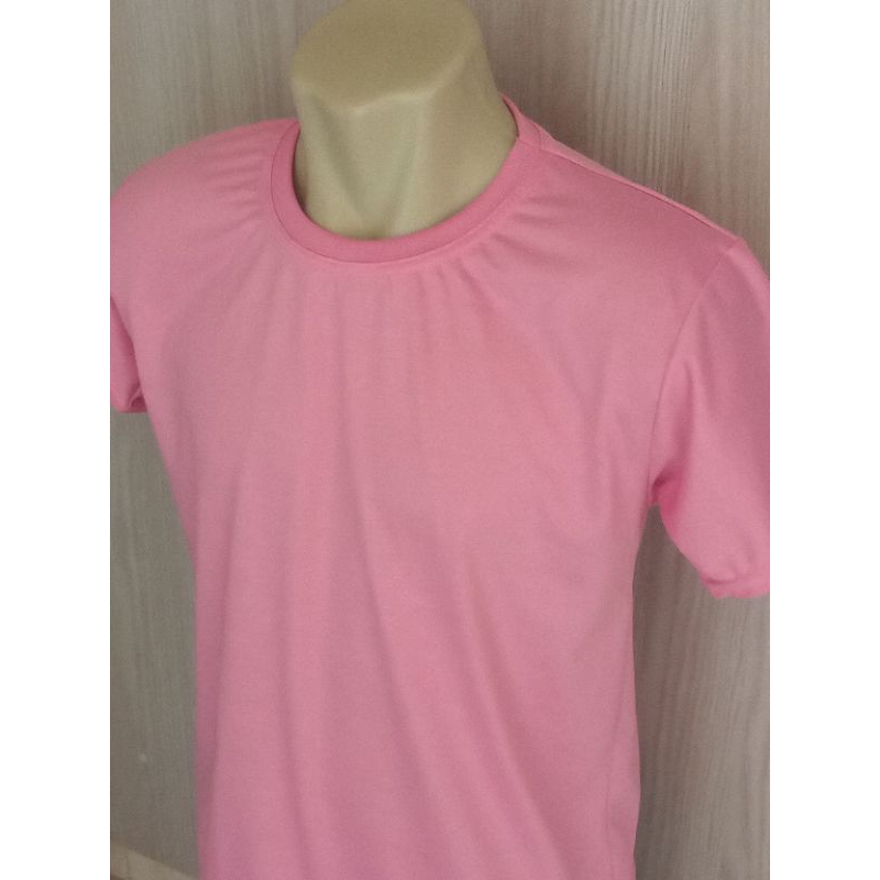 Camiseta Rosa Chiclete Malha 100% Poliéster para Sublimação (Anti ...
