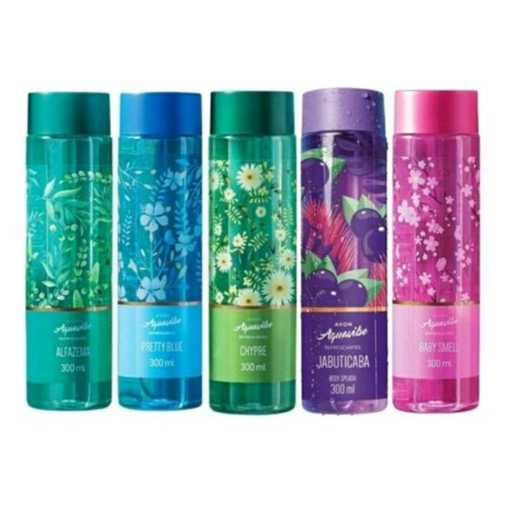 Body Splash Aquavibe Refrescantes Avon - 300ml e 150ml | Shopee Brasil