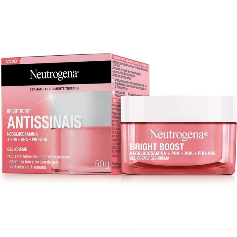 Compre! Gel Creme Facial Antissinais Neutrogena Bright Boost 50g ...