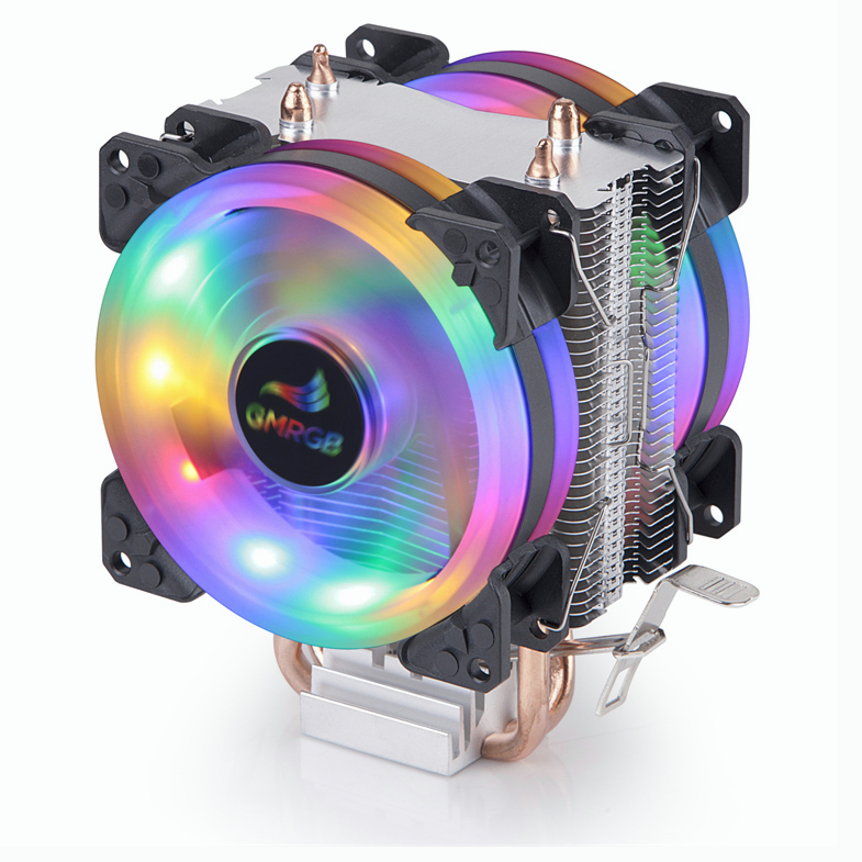 (com pasta termica) GMRGB Cpu Cooler Fan Universal Para Processador ...