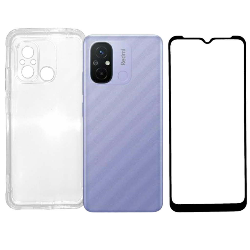 Capa Capinha Case Para Xiaomi Redmi 12C Anti-Impacto + Película 3D | Shopee Brasil