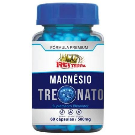 Magnésio Treonato 500mg - 60 cápsulas - Rei Terra | Shopee Brasil