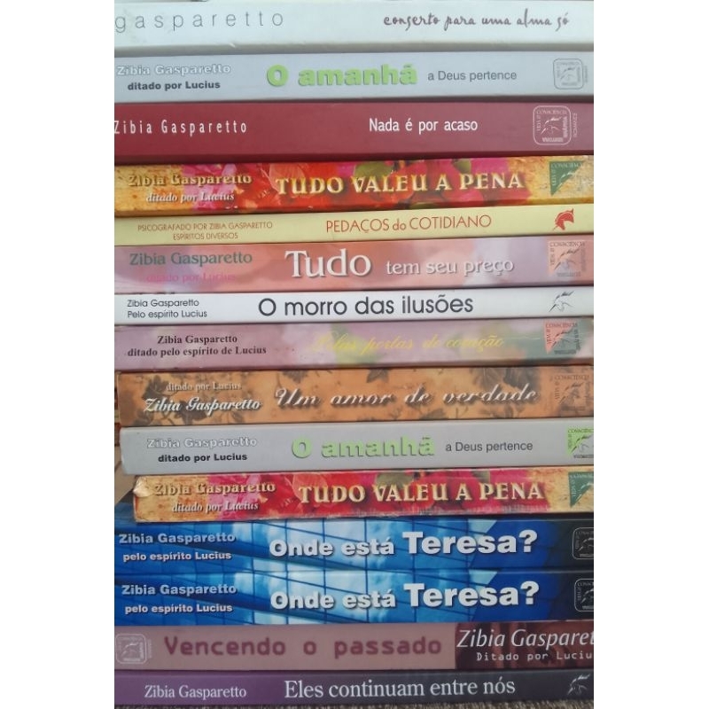 Livros Zibia Gasparetto - Romance espirita - Em bom estado! | Shopee Brasil