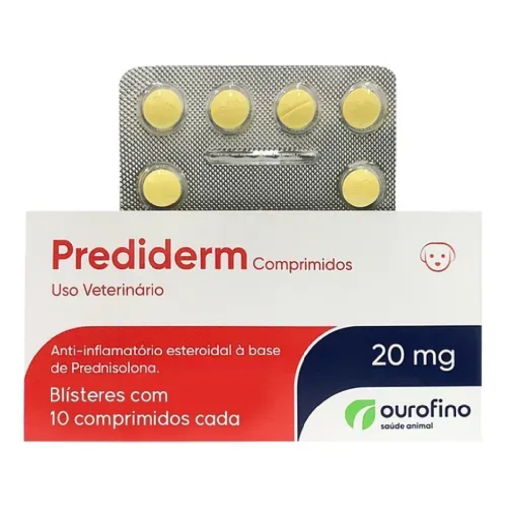 Prediderm 20mg Com 10 Comprimidos Ouro Fino - Envio Imediato + BULA ...