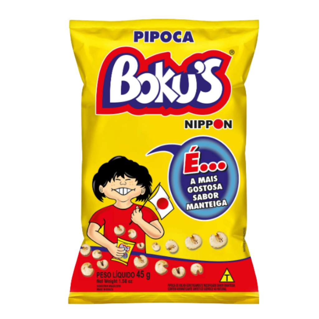 Kit Pipoca Bokus Salgada 45g com 10 Unidades | Shopee Brasil