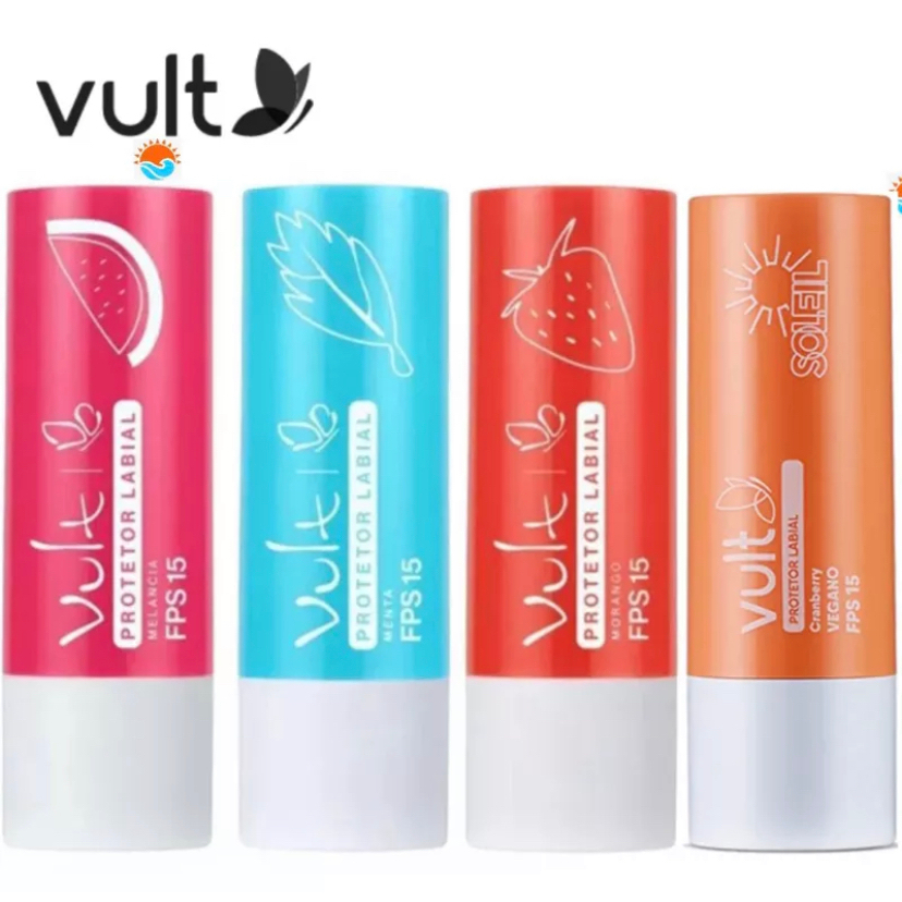 Balm Labial Vult Fps 15 - Escolha O Seu | Shopee Brasil