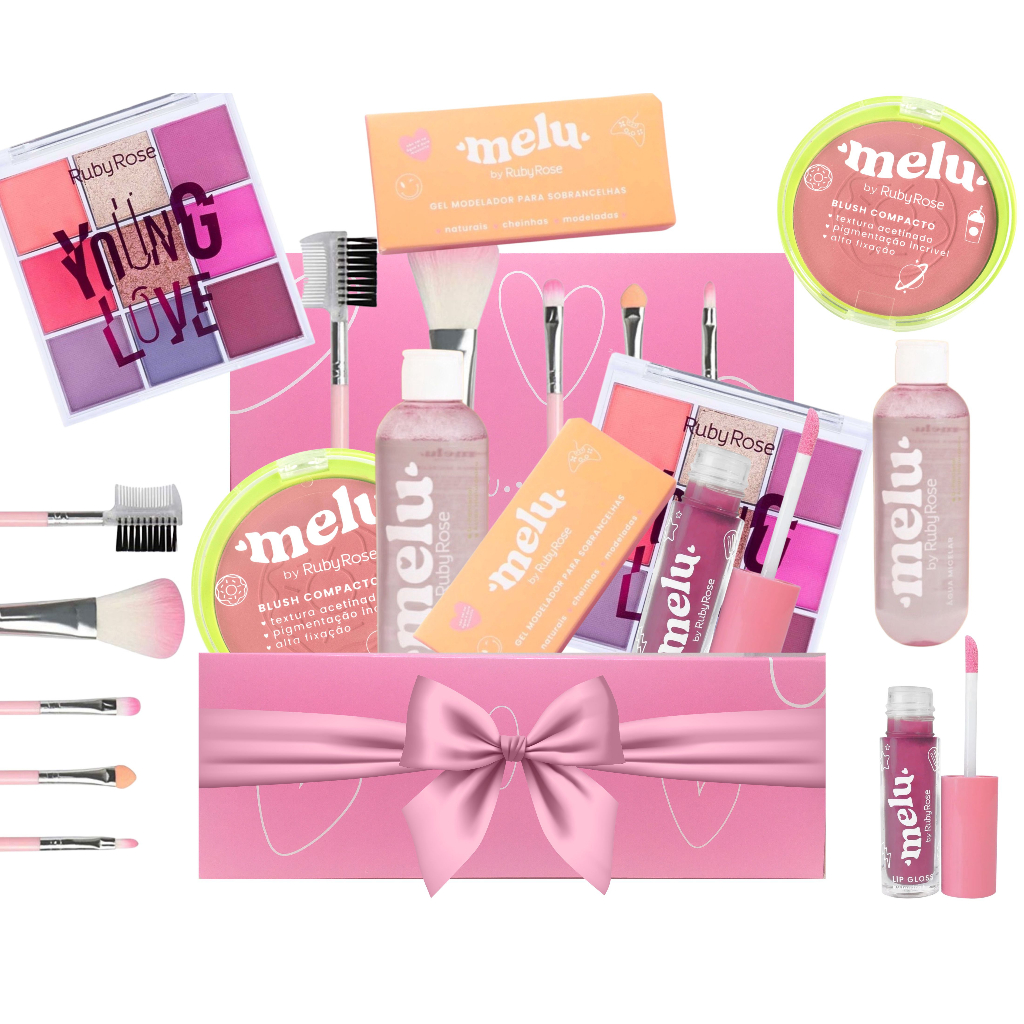 Kit Maquiagem Skin Care Melu by Ruby Rose Presente Namorada Adolescente ...