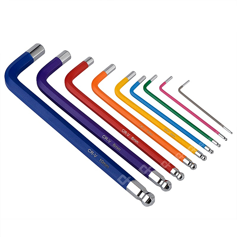Kit Jogo 9 Chave Allen Profissional Longa 1.5-10mm Alen Cr-v | Shopee ...