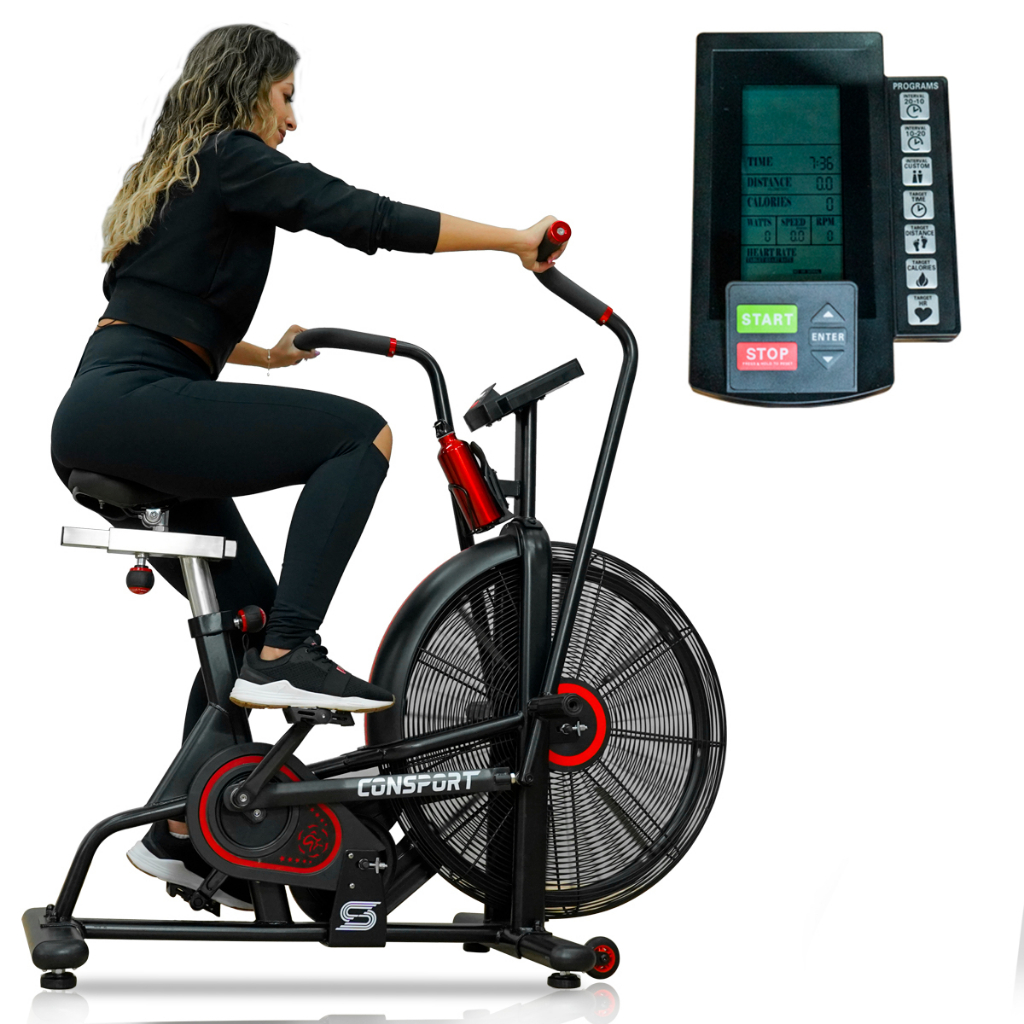 Air Bike Crossfit Bicicleta Ergométrica Profissional Consport de Alta ...
