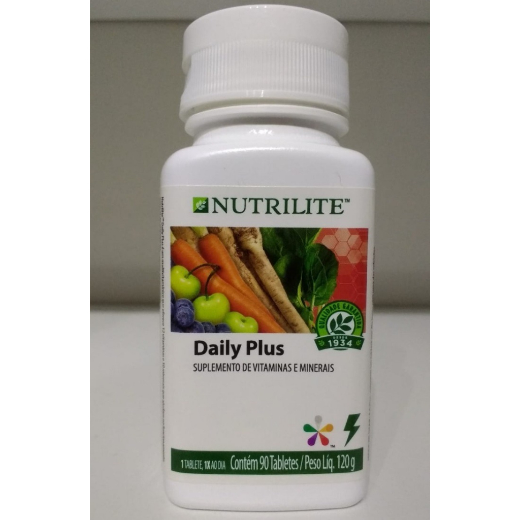 Polivitamínico Daily Plus Multivitamínico com 90 tabletes Nutrilite ...