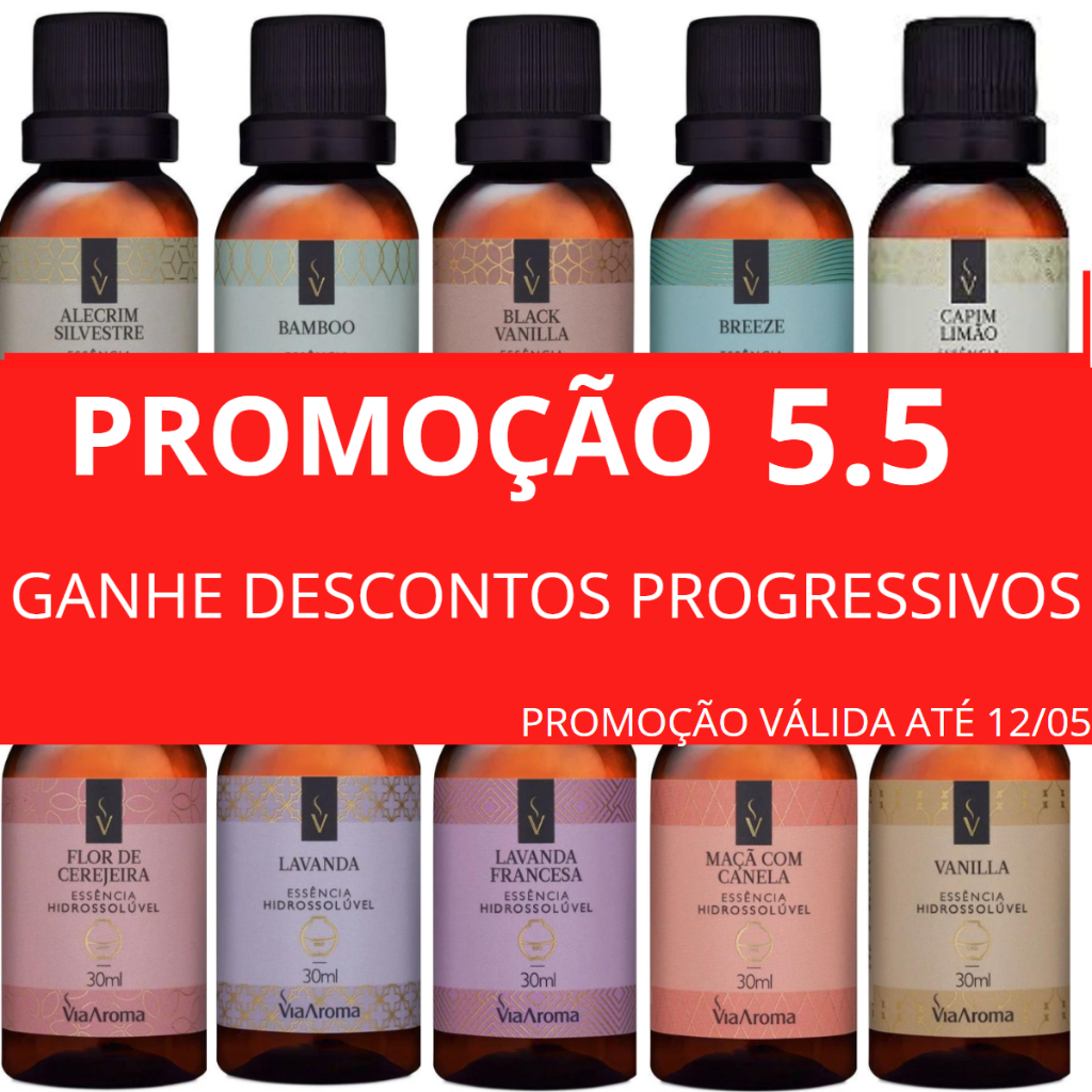 Essência Hidrossolúvel Via Aroma A Base De Água 30 Ml Para Difusor