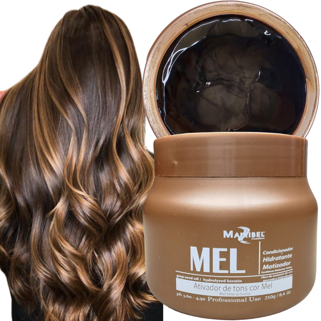 Mascara Matizadora Para Cabelo Cor Mel 250gr Creme Tinta Pigmentada ...