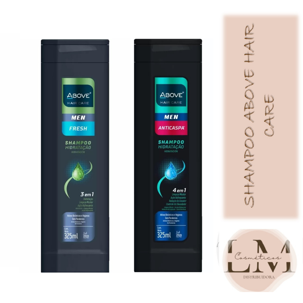 Shampoo Masculino Hair Anticaspa 325ml Above (escolha o tipo) | Shopee ...
