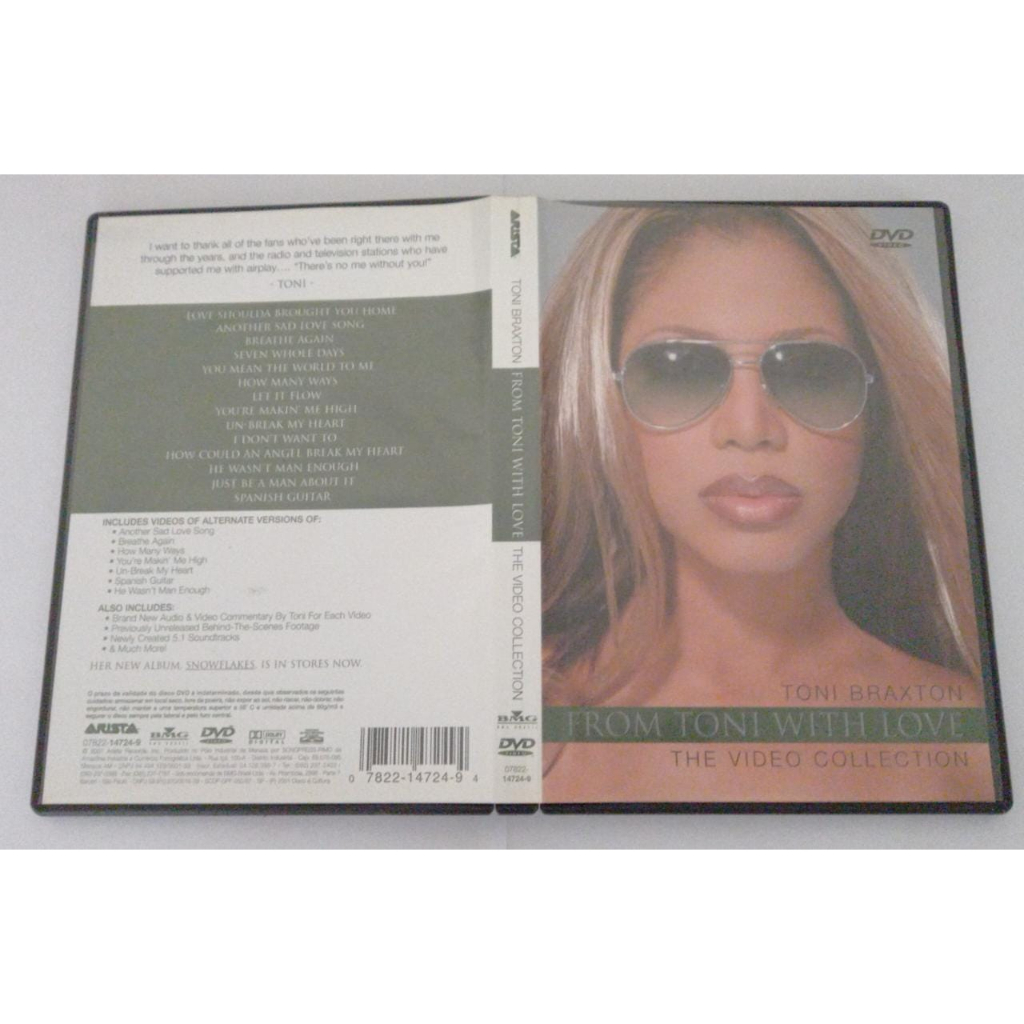 DVD Toni Braxton from Tomni with love the video collection | Shopee Brasil