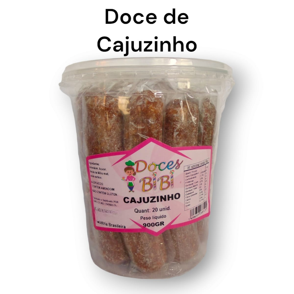Doce De Caju Cajuzinho Pote 20 Uni 900 Gramas Festa Infancia | Shopee ...