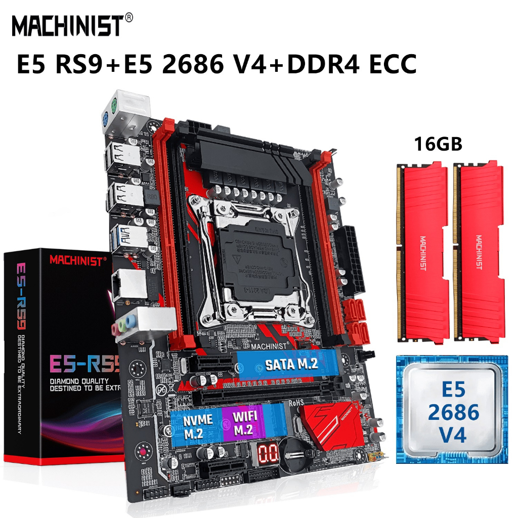 kit xeon RS9 E5 2686V4 DDR4 ECC 16GB 3200Mhz | Shopee Brasil