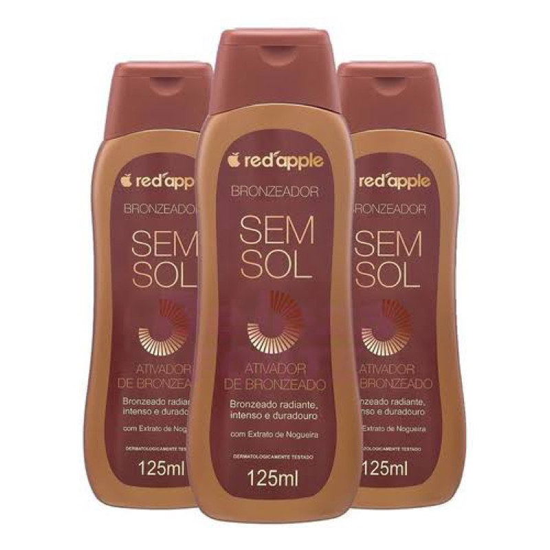 6 Bronzeador AutoBronzeador sem Sol Red Apple 125ml | Shopee Brasil