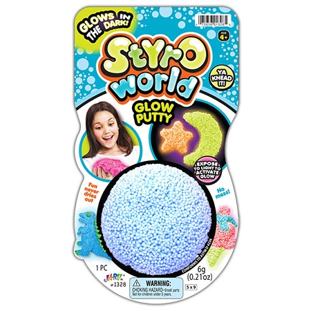 Styro World Glow Putty - Areia Mágica - Pequenas Bolinhas de isopor ...
