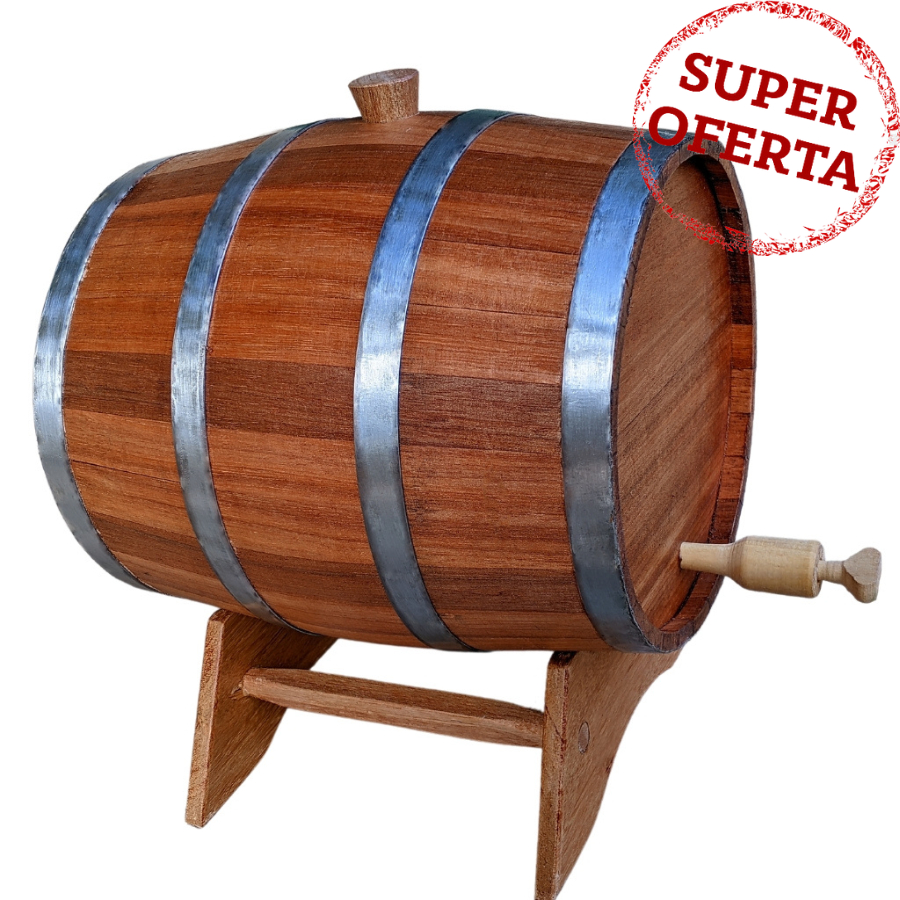 Barril/Tonel/Dorna/Ancorote Carvalho Para Bebidas 5 Litros Cachaça ...