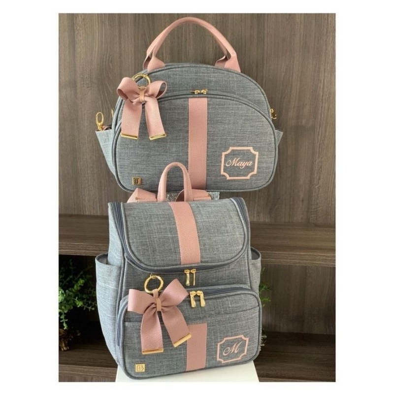 kit Bolsa Maternidade Luxo Personalizada | Shopee Brasil