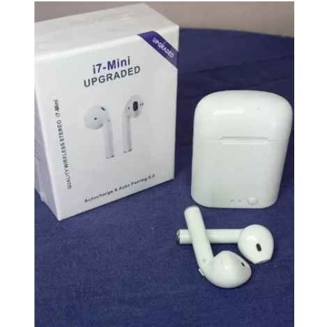 Fone Bluetooth Sem Fio Branco i7 MiNi Upgraded | Shopee Brasil