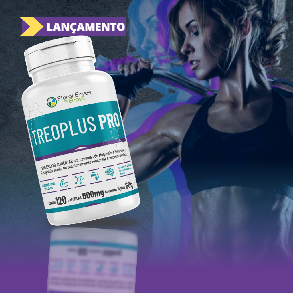 TreoPlus Pro 120 Cáps 600mg 5 tipos de Magnésio L-treonato Dimalato ...