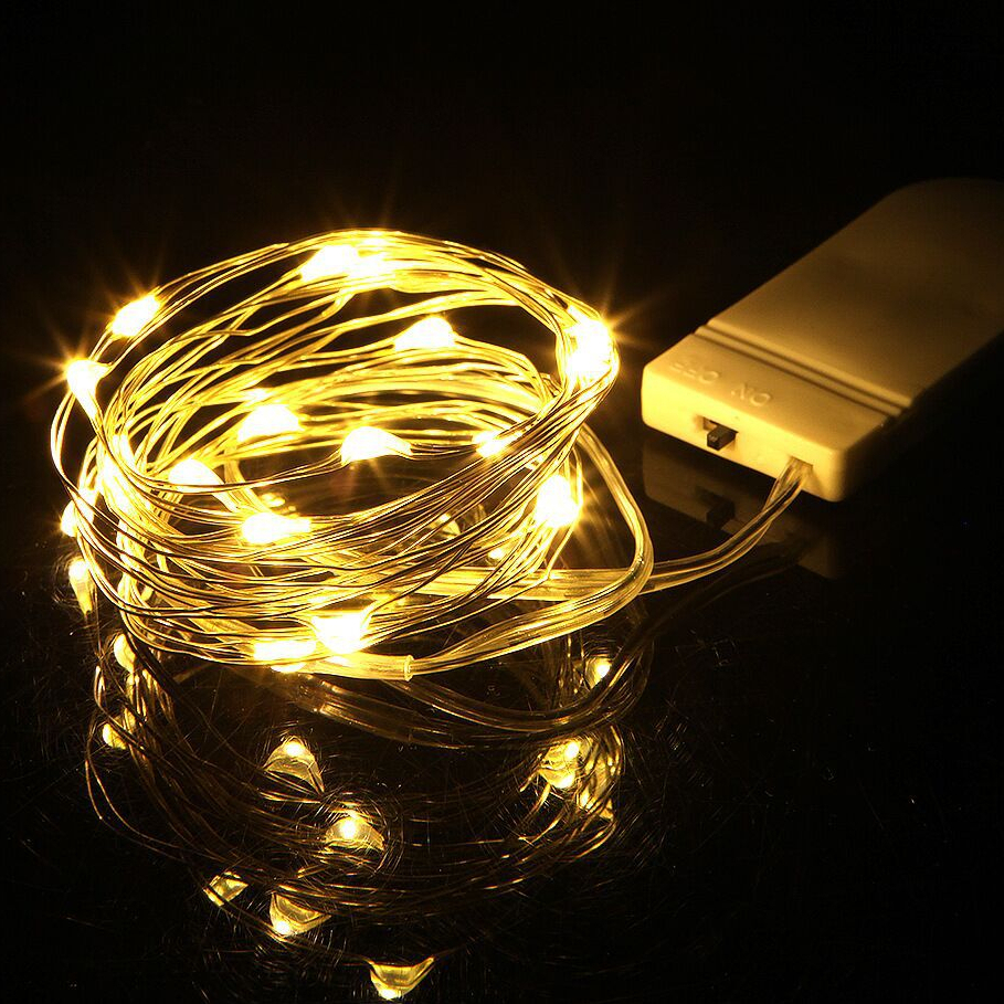 1 Fio Luzes De Fada Led 2 Metros Para Festa Em Casa De Casamento ...