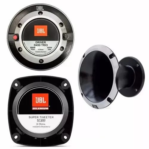 Kit Driver JBL D450 Trio 300W Rms 8 Ohms + Super Tweeter JBL ST200 ...