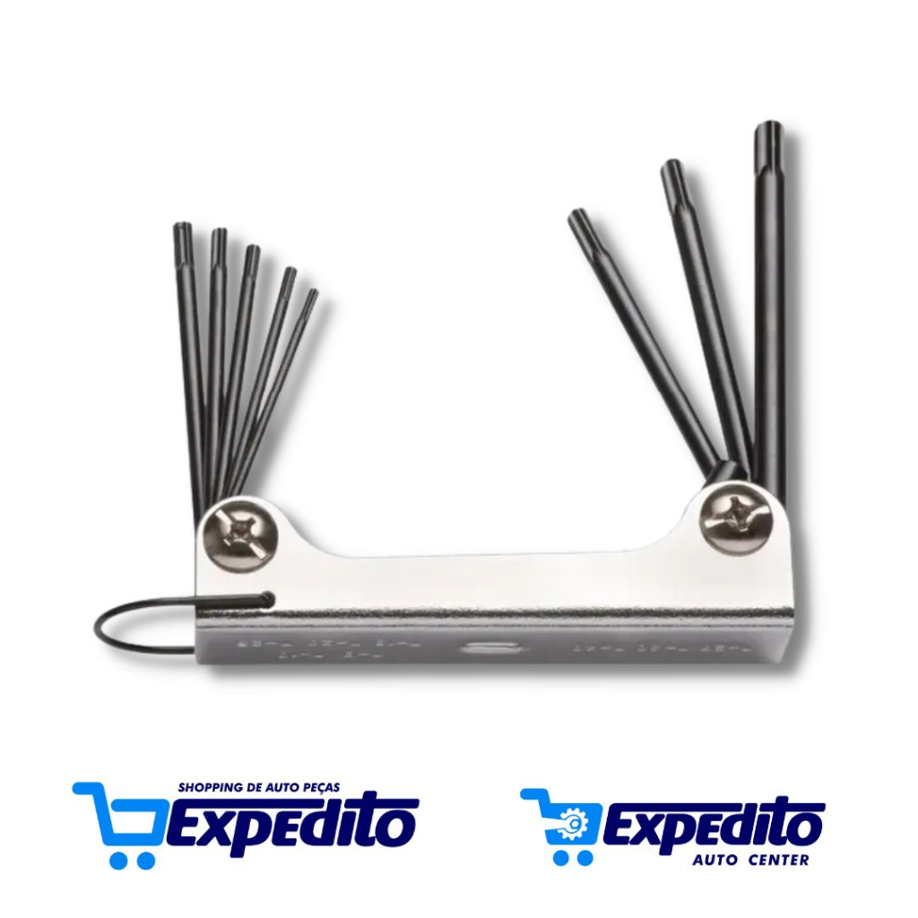Jogo de Chave Allen Torx Estriada Alto Torque Tipo Canivete T9 A T40 ...
