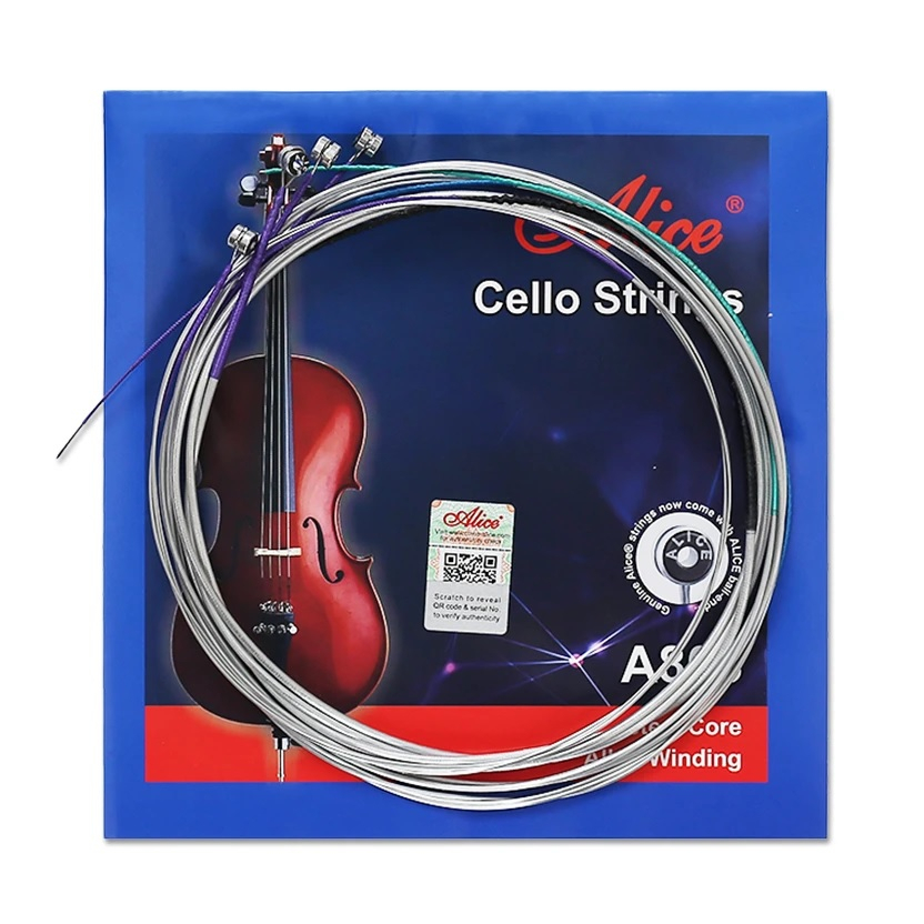 Jogo de Cordas Alice a803 Encordoamento para Violoncelo Cello 4/4 4/3 1/2 | Shopee Brasil