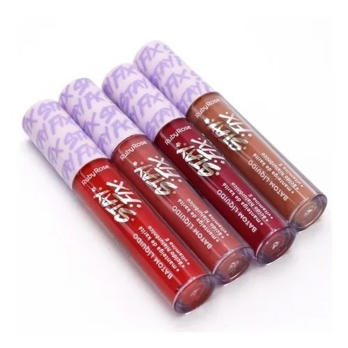 Batom Liquido Linha Stay Fix Hb569 - Ruby Rose | Shopee Brasil