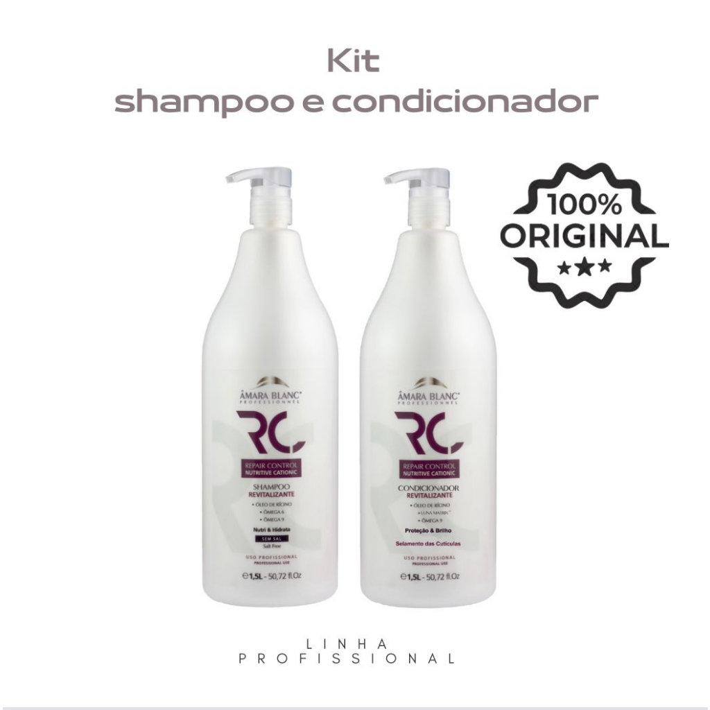 Kit Shampoo e Condicionador 1,5 Profissional Repair Control Nutritive ...