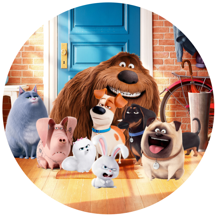 Painel O Mundo Secreto dos Animais Redondo 1,30 x 1,30 Em Tecido Sublimado C/Elástico | Shopee ...