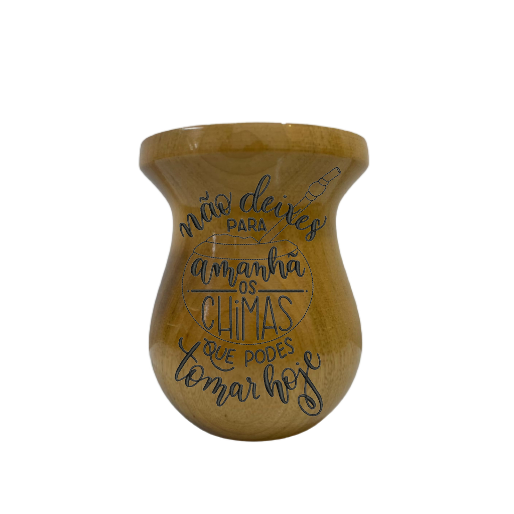 CUIA PERSONALIZADA PARA CHIMARRÃO DE MADEIRA IMBUIA NATURAL | Shopee Brasil