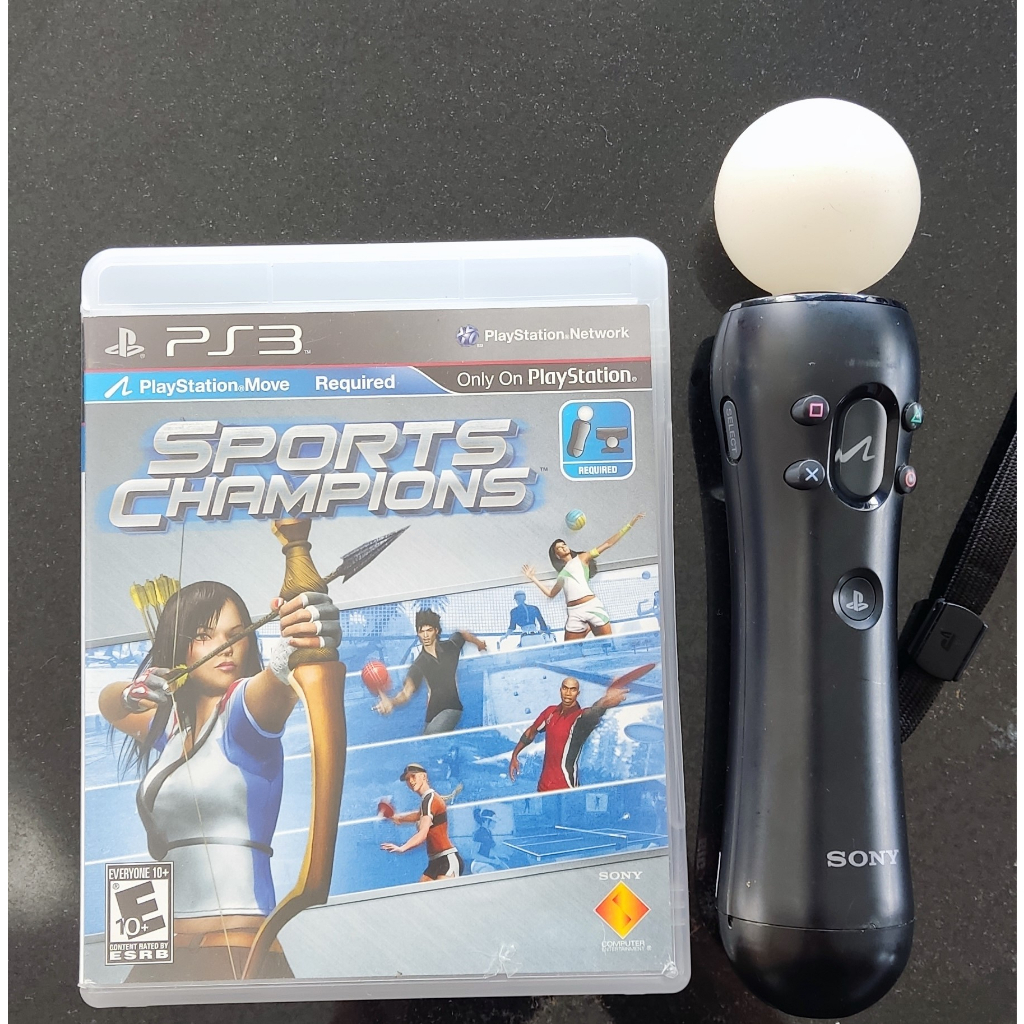 Kit PS Move - Bastão + Jogo Sports Champions - Playstation 3 Ps3 ... Kit PS Move - Bastão + Jogo Sports Champions - Playstation 3 Ps3 ...
