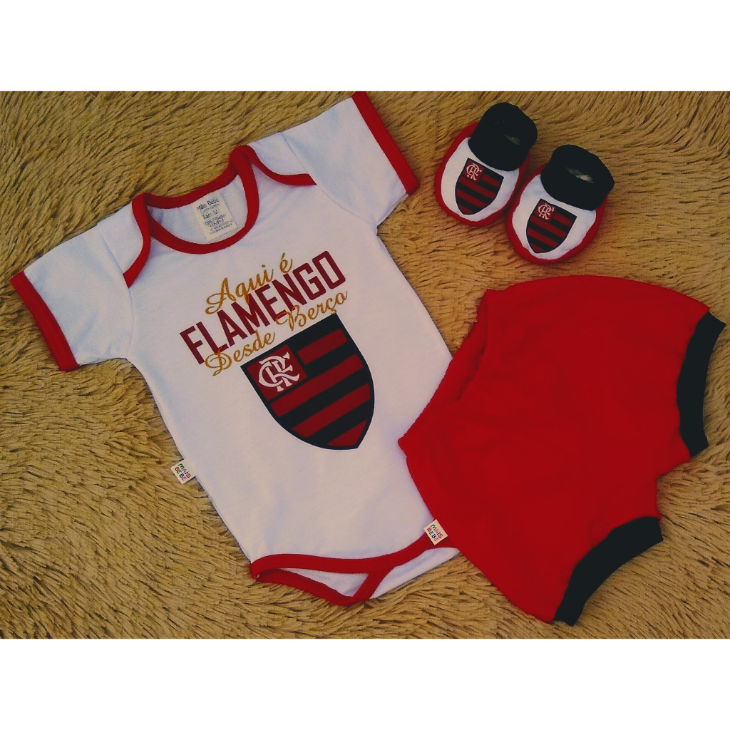 KIT BEBÊ FLAMENGO INFANTIL | Shopee Brasil