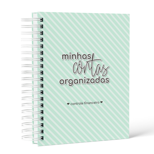 Caderno Controle Financeiro - Minhas Contas Organizadas | Shopee Brasil