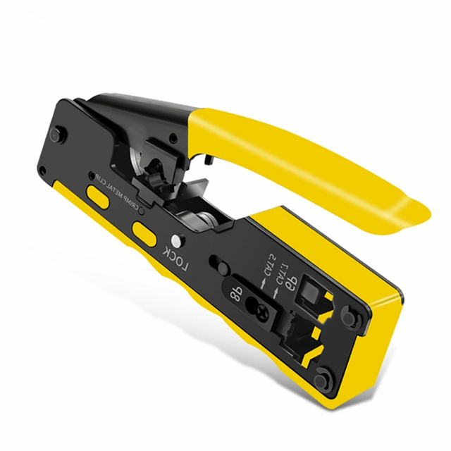 Alicate Rj45 / Rj11 Ezcrimp Passante Vazado Alicate Crimpar Rj45 Cat.5 ...