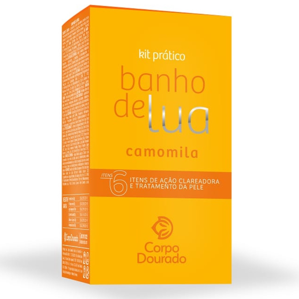 Kit Banho de Lua Camomila Ação Clareadora 300g Corpo Dourado | Shopee ...