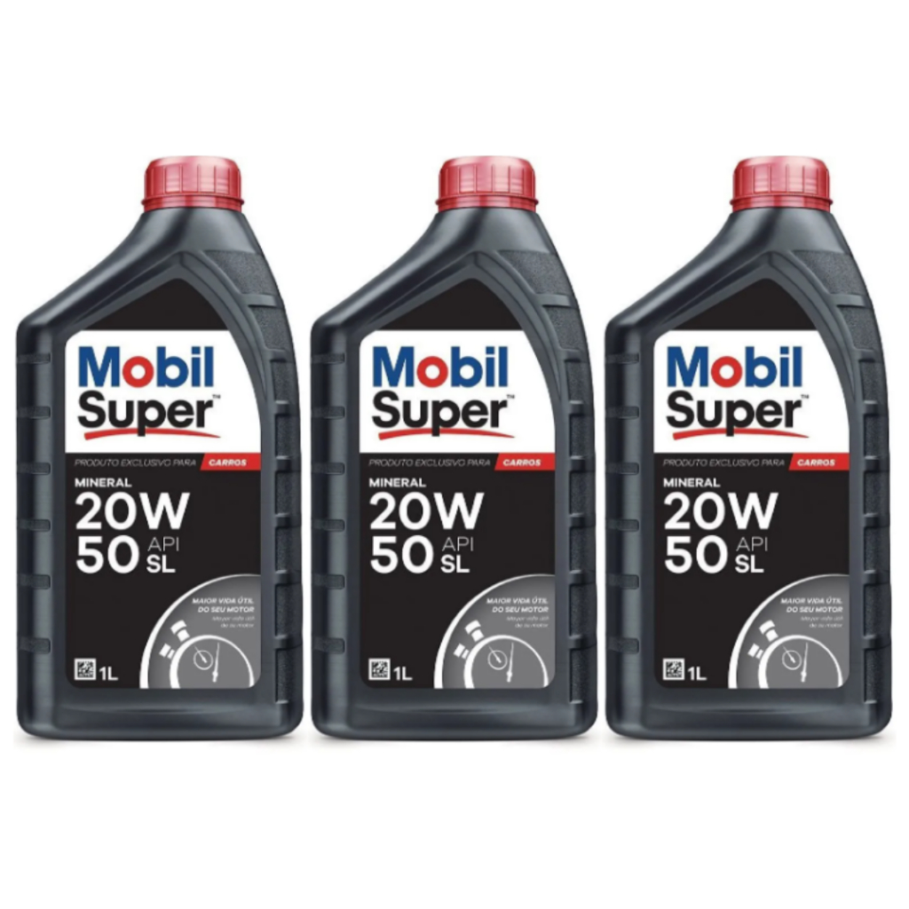 Kit Mobil 20w50 - 3 Litros - Original | Shopee Brasil