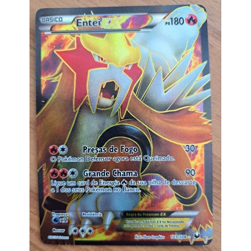 Card Pokémon Entei EX original e nova | Shopee Brasil