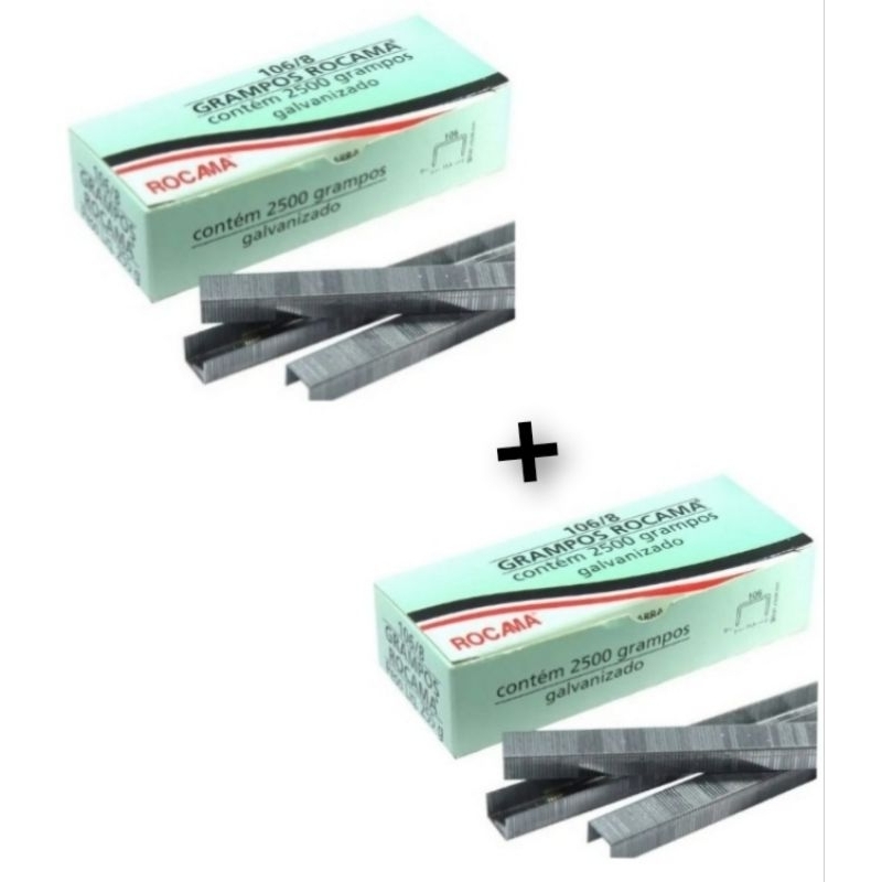 grampo Rocama Original 8mm 106/8 tapeceiro kit com 2 caixas. | Shopee ...