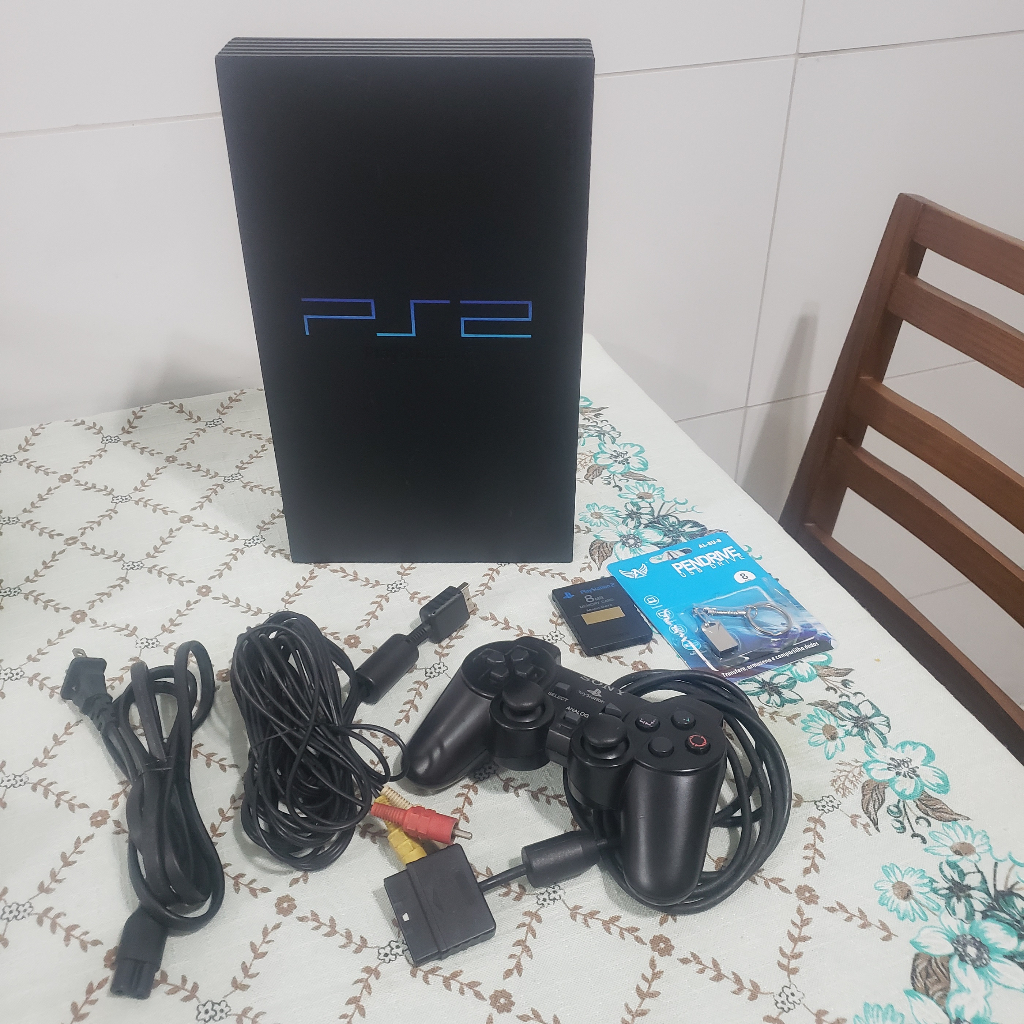 Playstation 2 Preto FAT - Modelo SCPH-30001 - Play2 FAT - OPL Play2 FAT ...