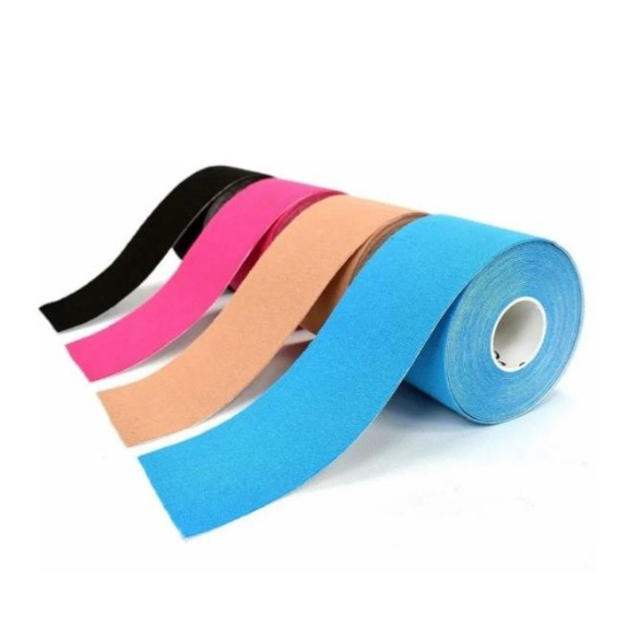 Fita Kinesio Tape Bandagem Elástica Adesiva Funcional Alivia A Dor Muscular Lesão Atleta ...