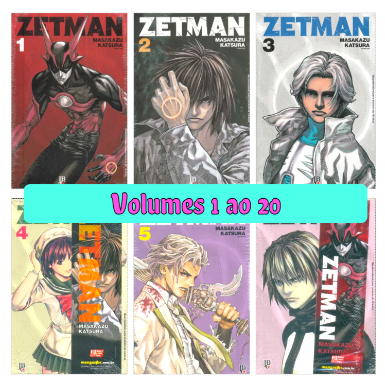 Mangá ZETMAN Novo Lacrado Volumes 1,2,3,4,5,6,7,8,9,10,11,12,13,14,15,16,17,18,19,20 Português ...