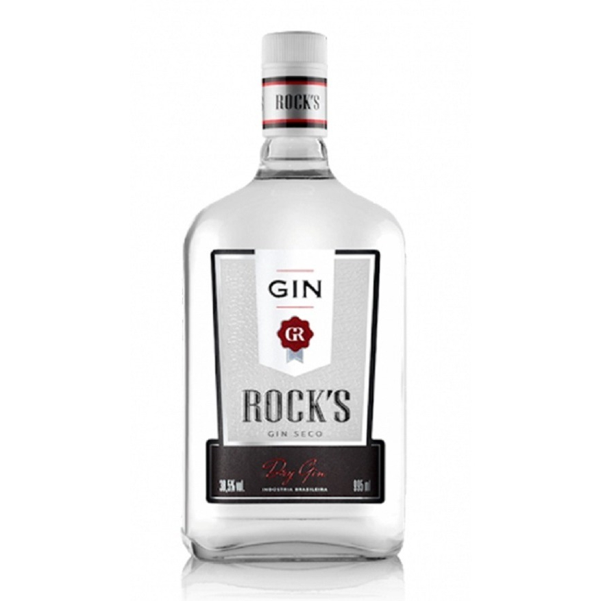 Gin Rocks Seco Tradicional Garrafa 1 Litro | Shopee Brasil