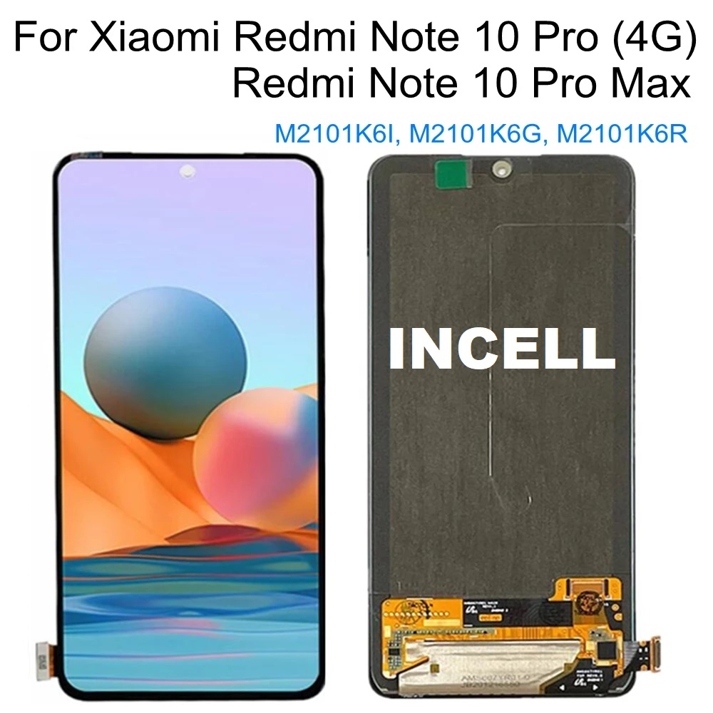 Tela Frontal Display Para Xiaomi Redmi Note 10 Pro Max Incel | Shopee Brasil