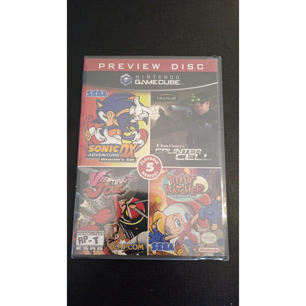 preview disc nintendo gamecube novo lacrado | Shopee Brasil