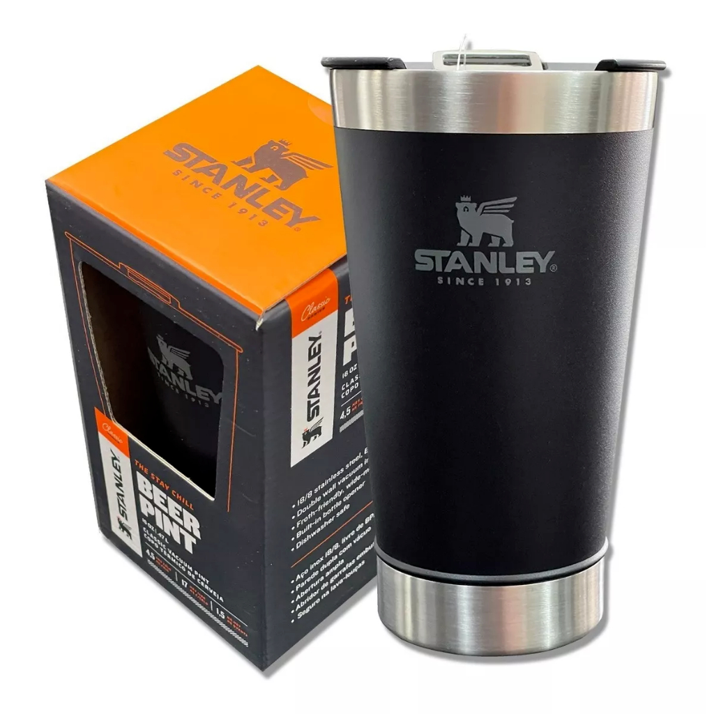 Copo Stanley 473ml com tampa e abridor | Shopee Brasil